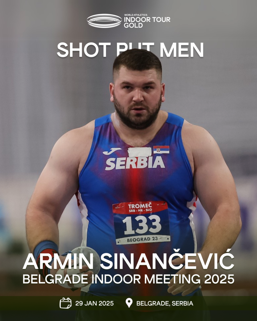 Srpski as u bacanju kugle Sinančević gleda ka novom rekordu na „Gold ...